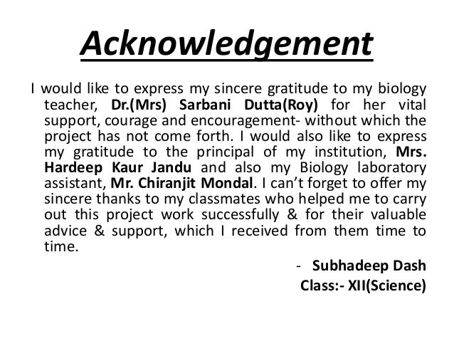 CBSE Biology Class 12 investigatory project