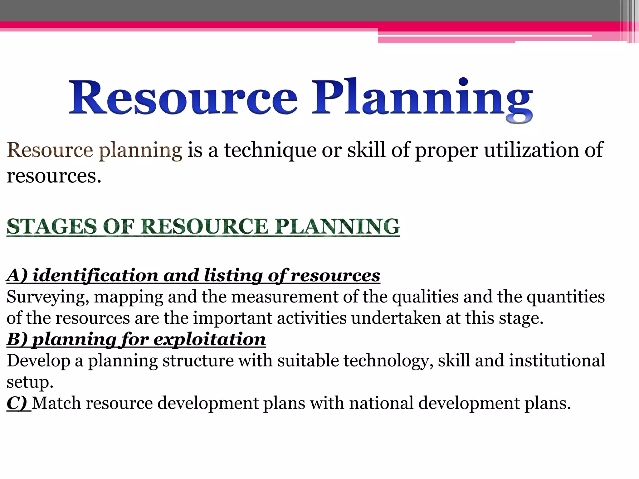 Resources and development class 10 | PPTX