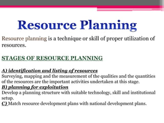 Resources and development class 10 | PPTX
