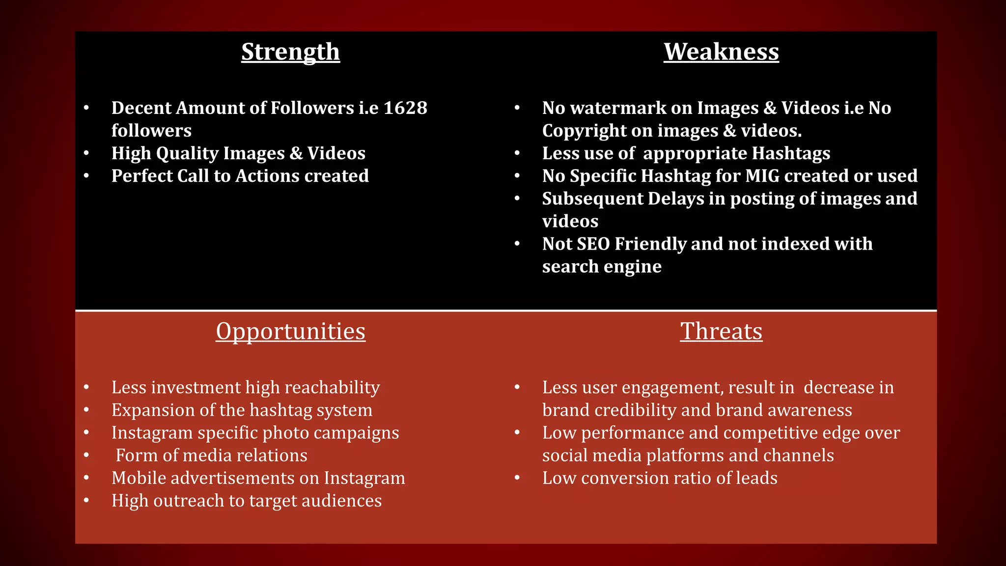 Sample SWOT Analysis | PPTX | Social Networking | Internet
