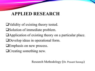 Educational Research Quantitative Methods (basic and applied) | PPTX