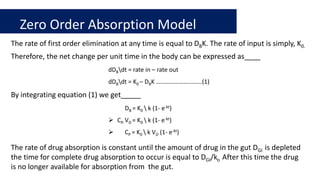 First order absorption model | PPTX