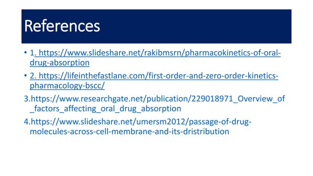 First order absorption model | PPTX