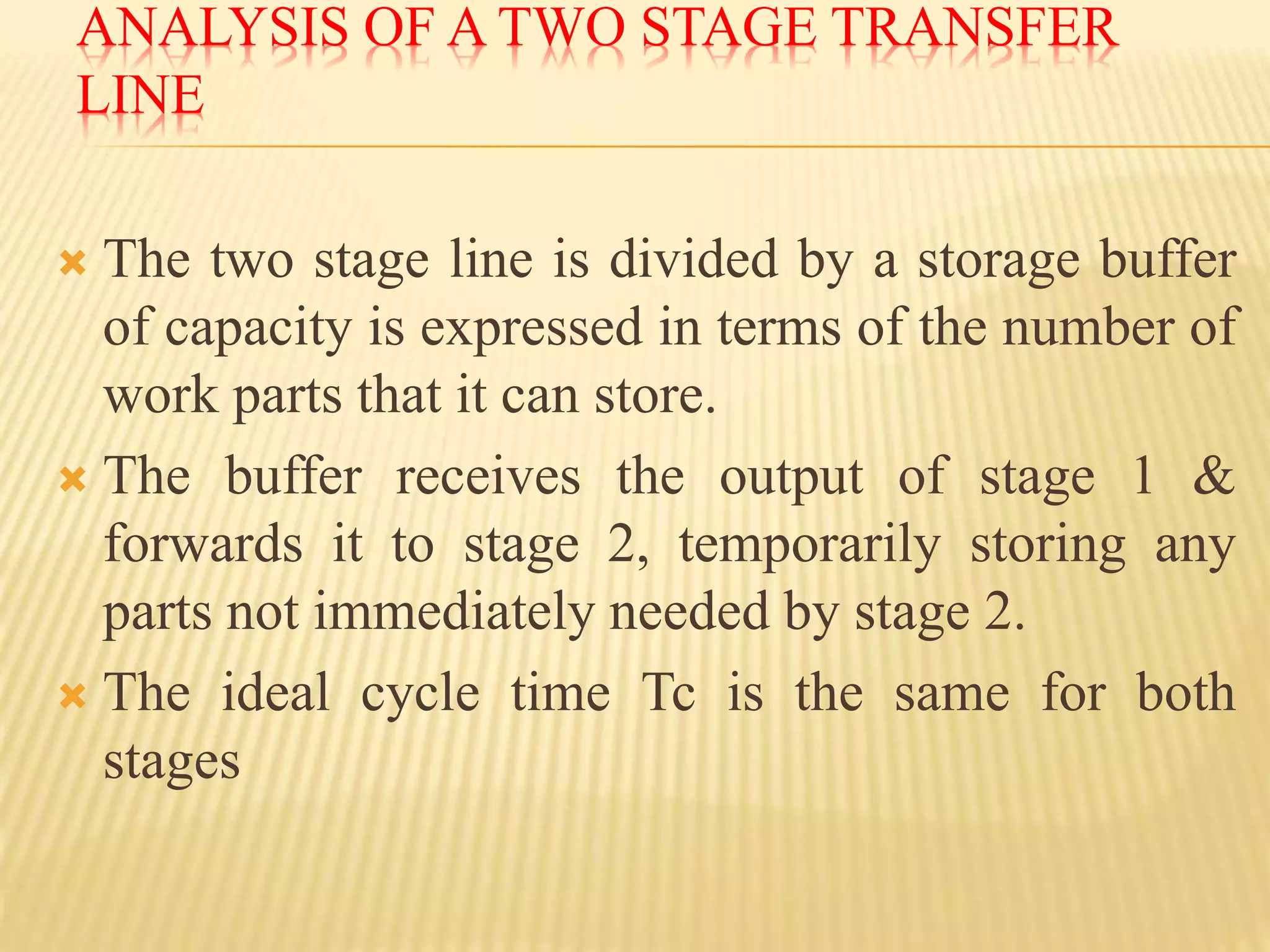 Analysis of automated flow lines | PPTX
