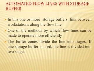 Analysis of automated flow lines | PPTX