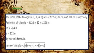 herons formula class 9th | PPTX
