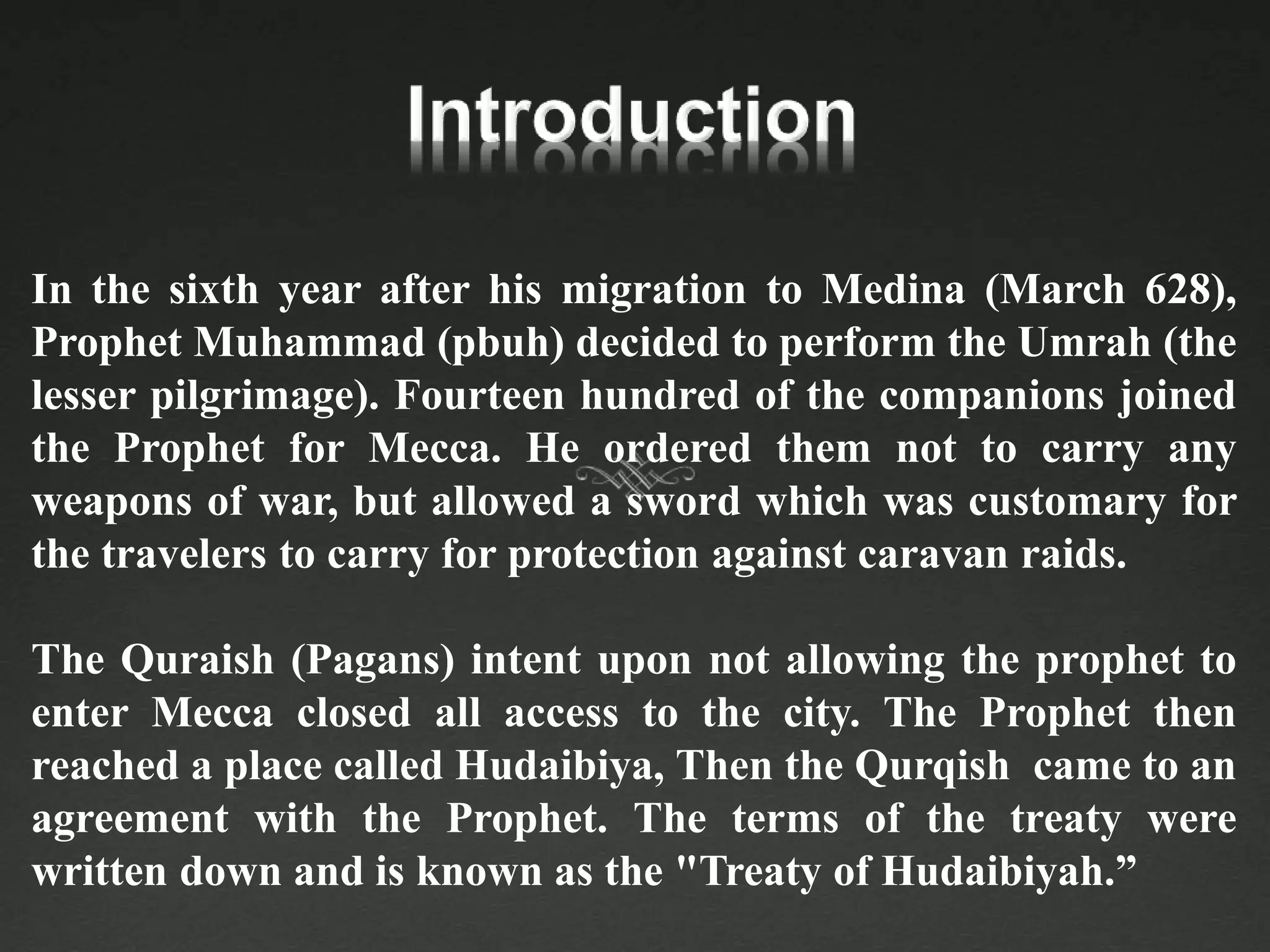 The Treaty of Hudaibiyah | PPTX