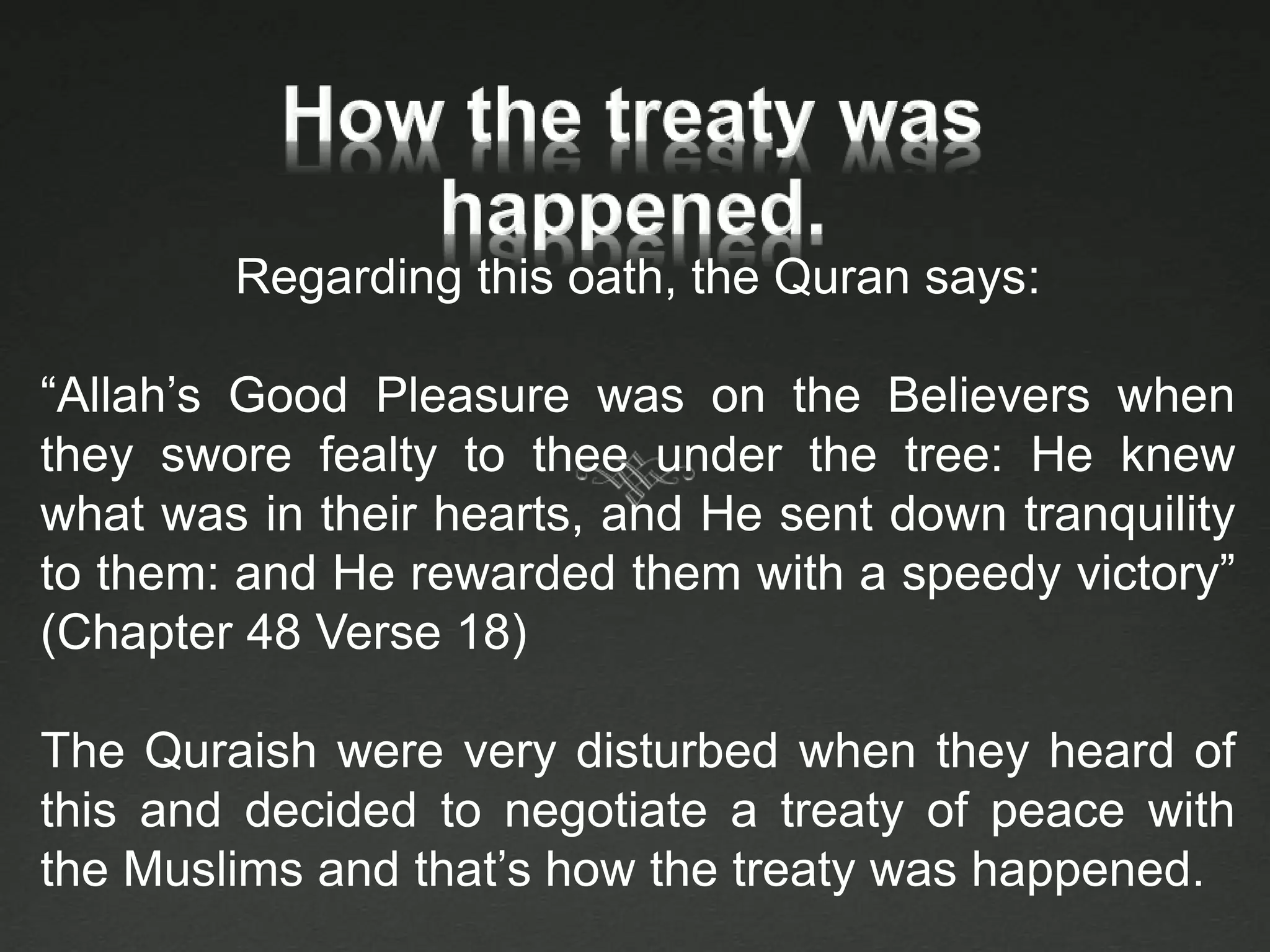 The Treaty of Hudaibiyah | PPTX