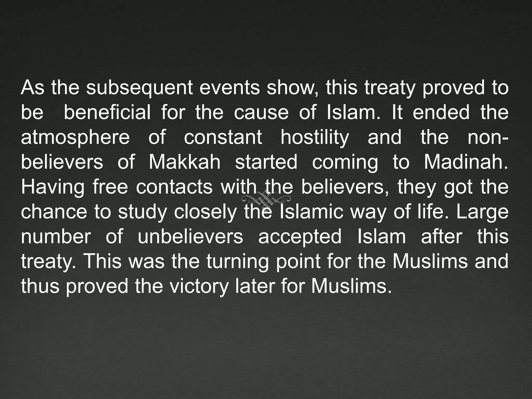 The Treaty of Hudaibiyah | PPTX