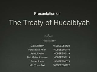 The Treaty of Hudaibiyah | PPTX
