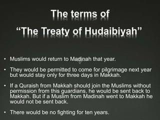 The Treaty of Hudaibiyah | PPTX
