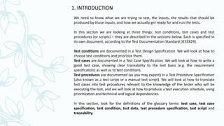 IDENTIFYING TEST CONDITIONS AND DESIGNING TEST CASES | PPTX