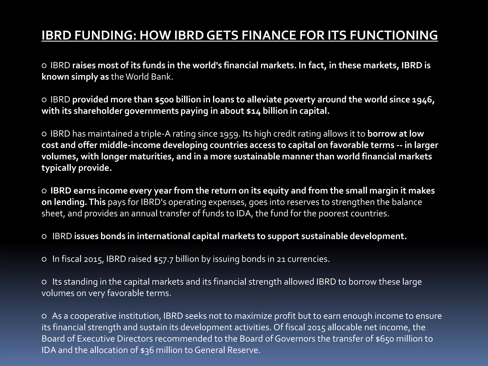 ibrd presentation | PPTX