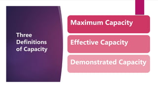 How to Measure Capacity, Three Definitions of Capacity, | PPTX