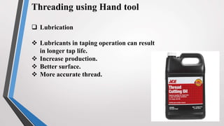 Screw Thread Manufacturing | PPTX