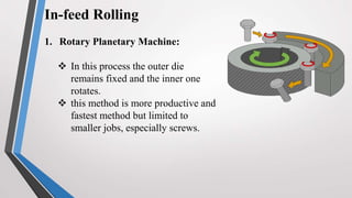 Screw Thread Manufacturing | PPTX