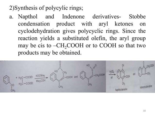 Stobbe condensation | PPTX | Chemistry | Science