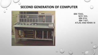 Second Generation Computer | PPTX