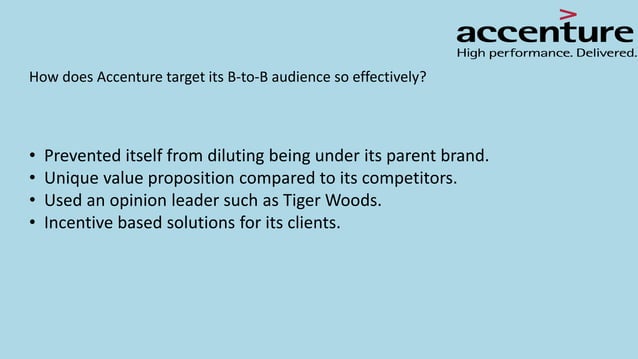 Case study of Accenture | PPT