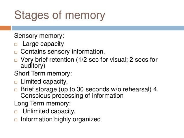 Levels Of Processing-Practice Effect, Mnemonics, Recall VS Recognition