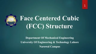 FCC structure | PPTX