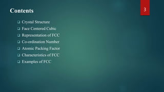 FCC structure | PPTX
