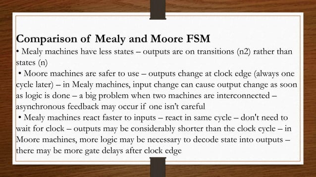 Applications of Mealy & Moore Machine | PPTX
