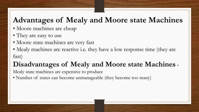 Applications of Mealy & Moore Machine | PPT