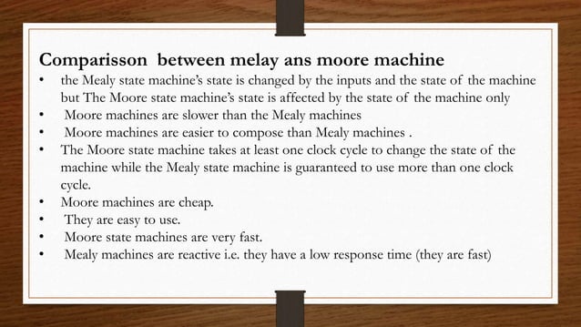 Applications of Mealy & Moore Machine | PPTX