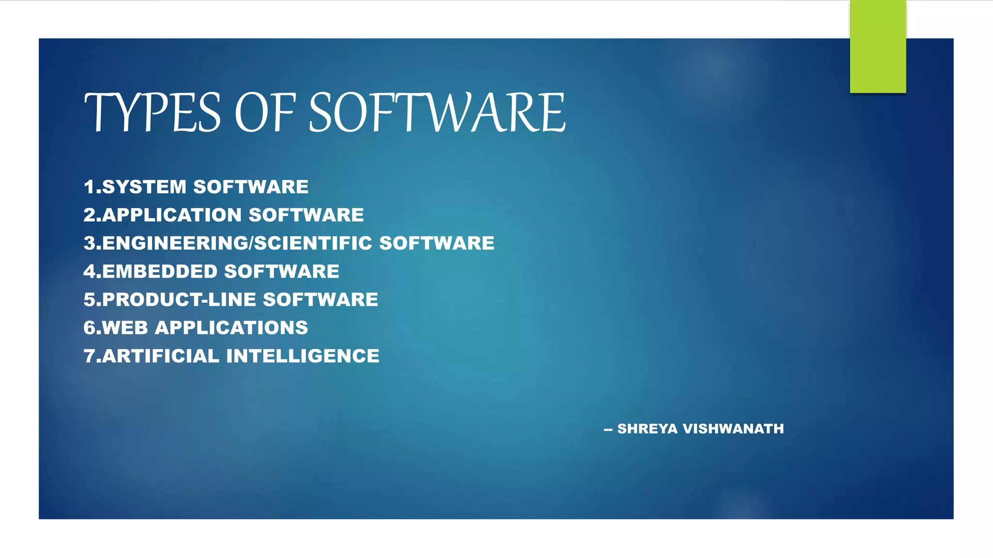 Types of software | PPT | Free Download