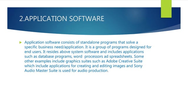 Types of software | PPT | Free Download