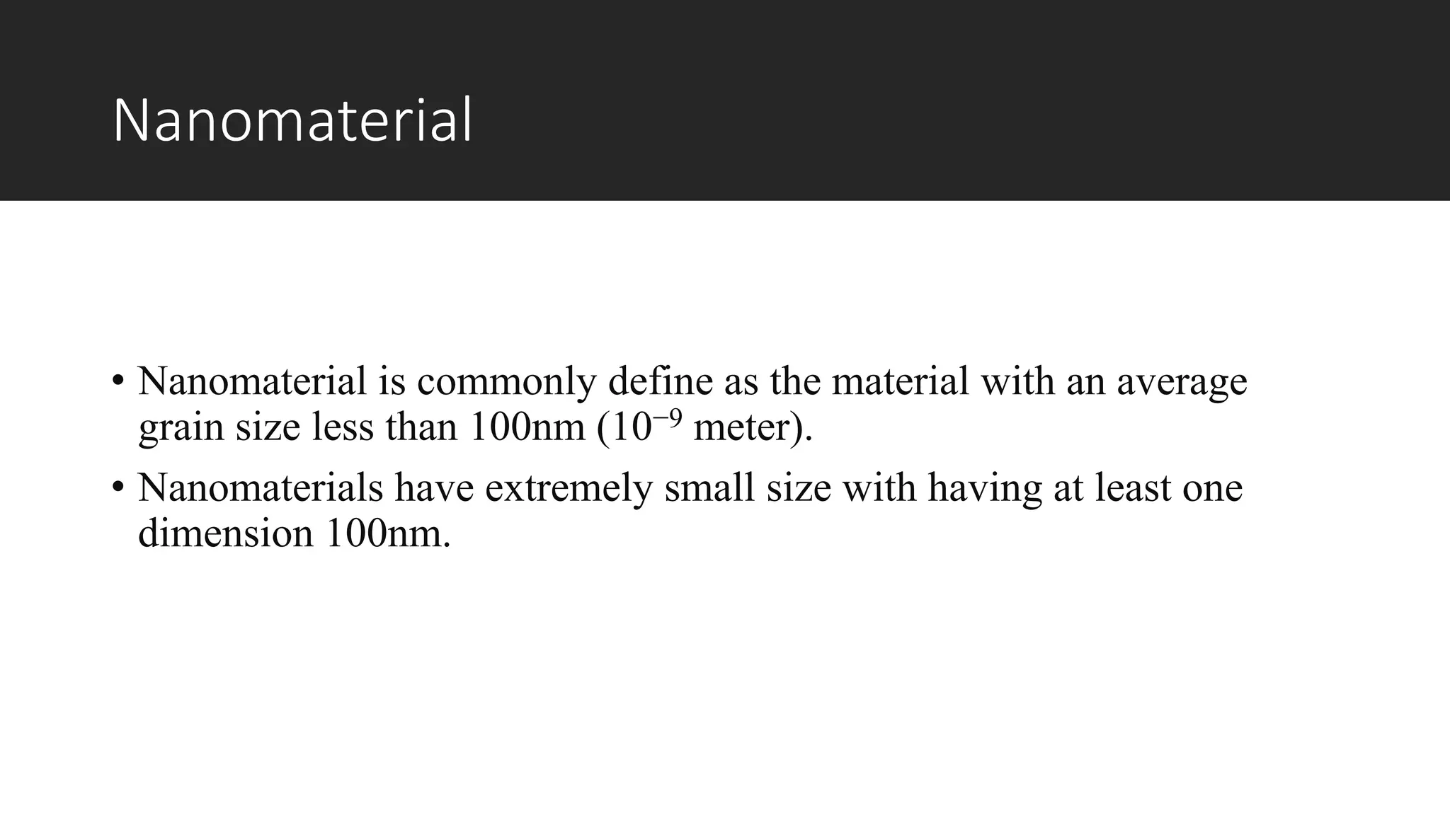 Nano-material and its benefits in the Environmental Application | PPTX