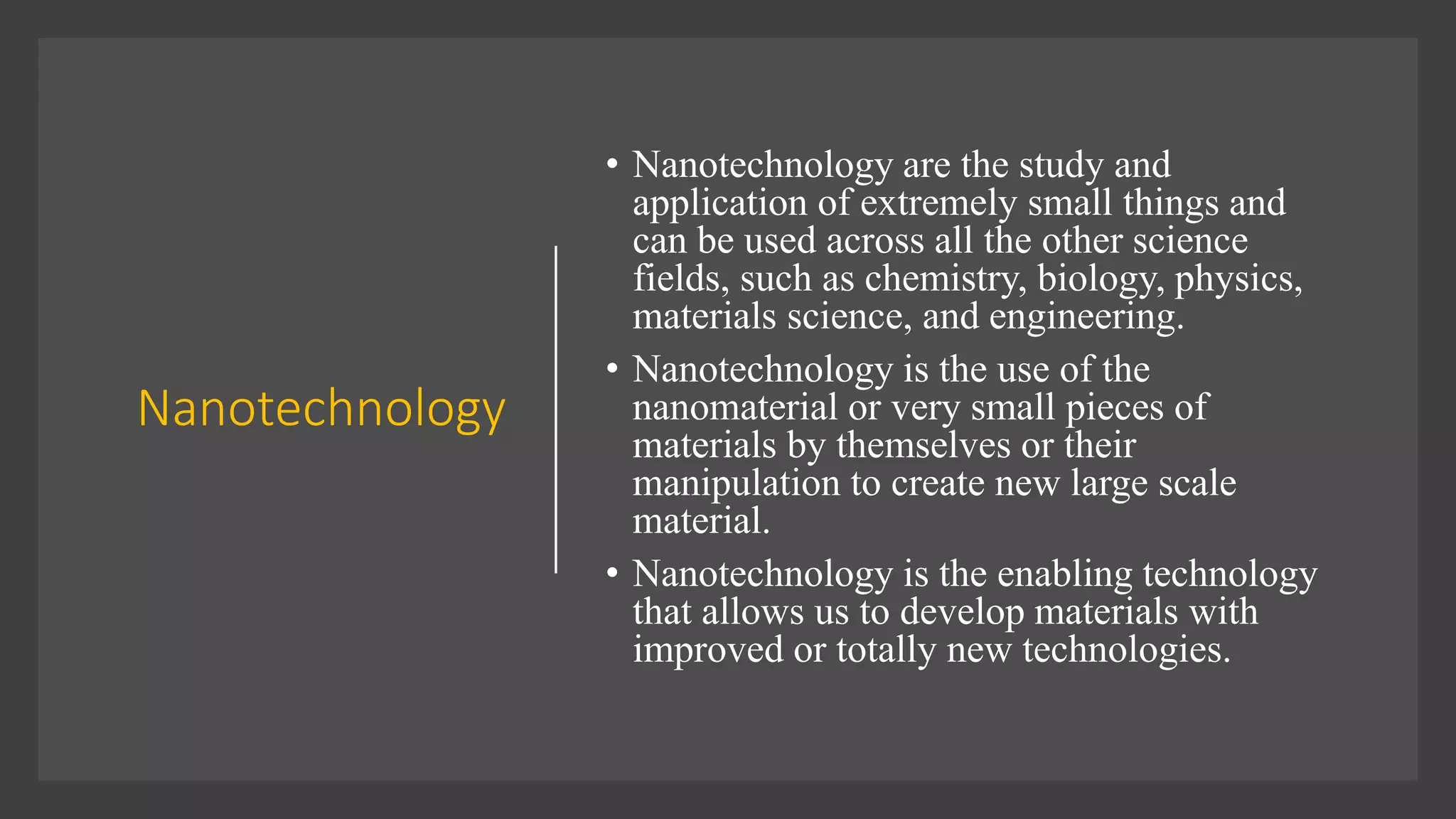 Nano-material and its benefits in the Environmental Application | PPTX