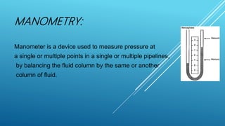 application of manometer | PPT