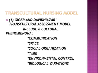 TRANSCULTURAL NURSING AND FUTURISTIC NURSING | PPTX