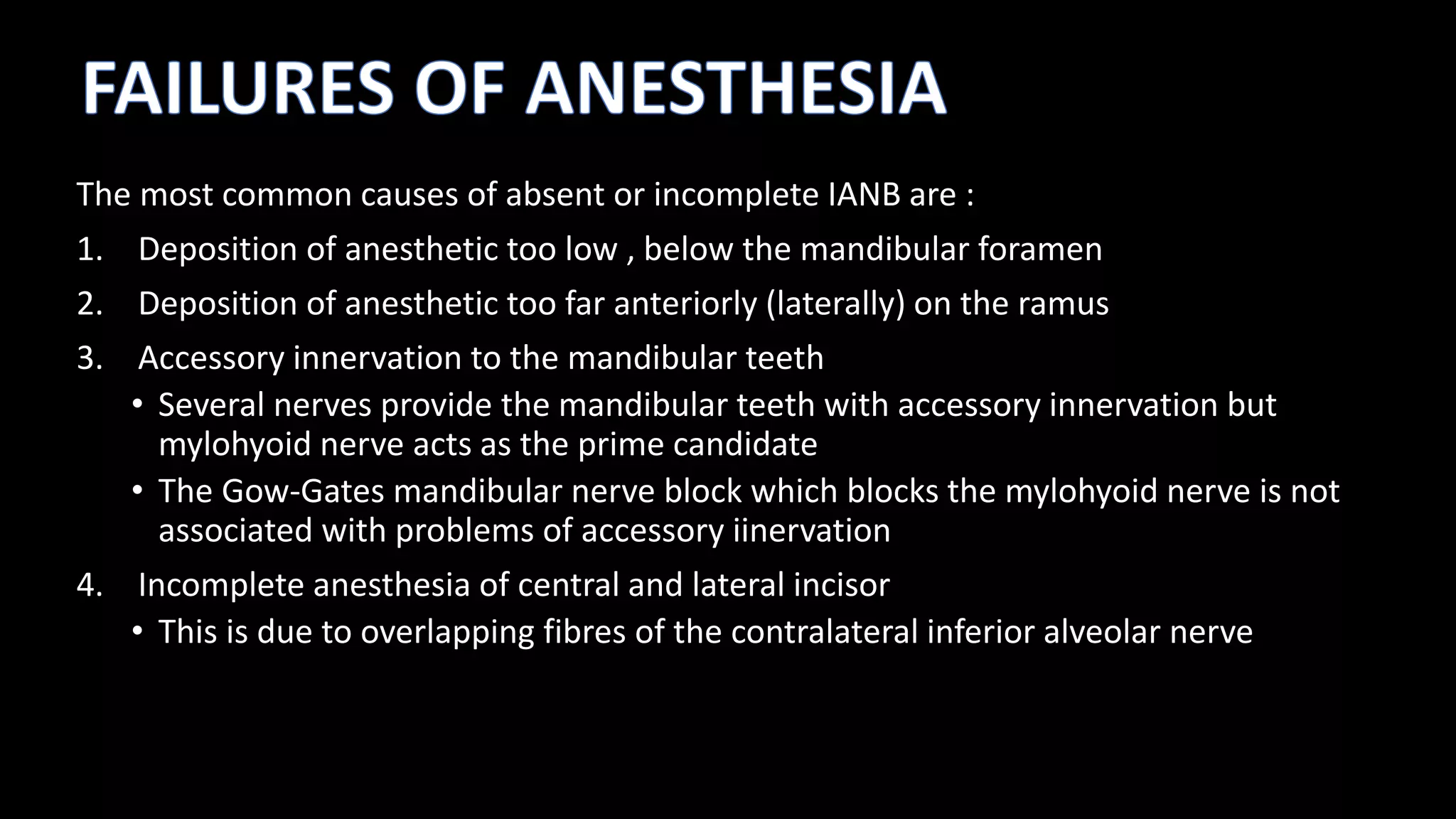 INFERIOR ALVEOLAR NERVE BLOCK | PPTX