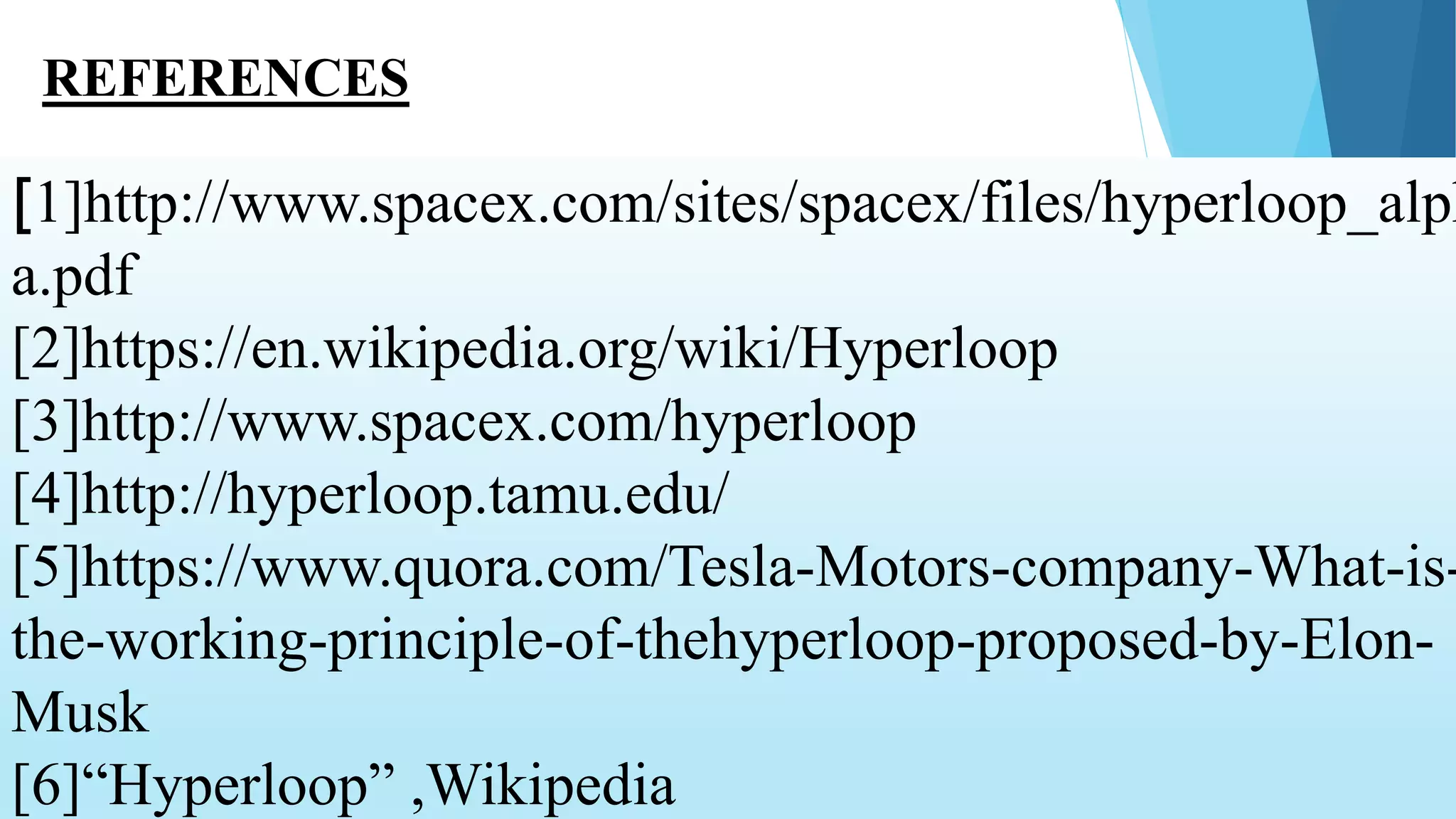Hyperloop: A Fifth mode of Transportation | PPTX