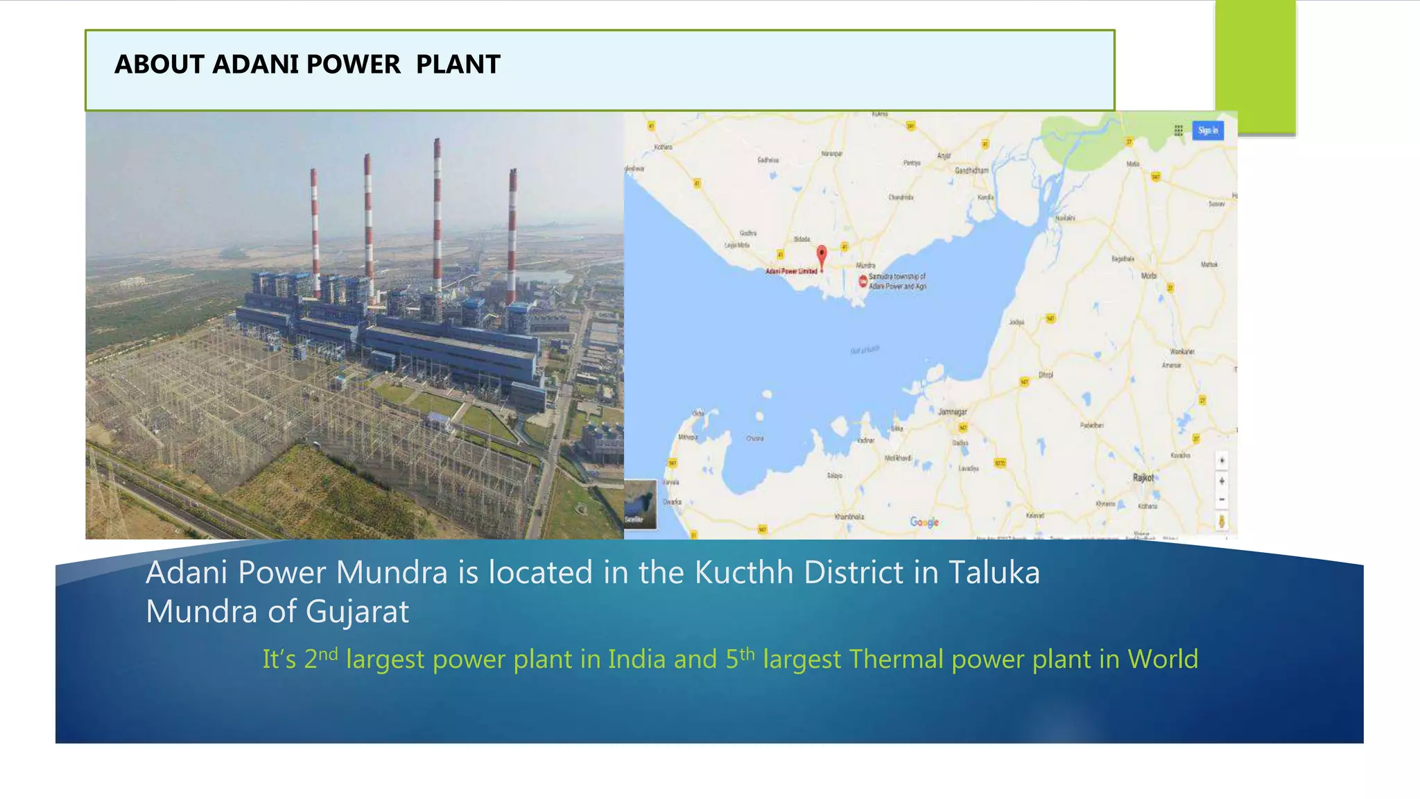 A Industrial Training Report On ADANI POWER LIMITED | PPTX