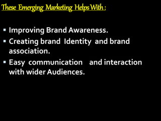 EMARGEING TRENDS IN MARKETING PPT | PPTX | Marketing and Advertising ...