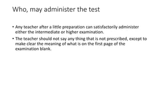 Otis mental ability test | PPTX