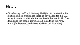 Otis mental ability test | PPTX