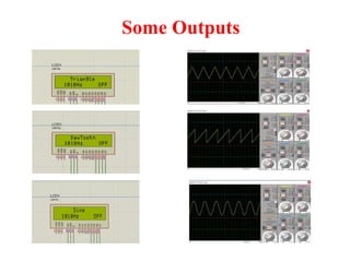 Wave Generator using Atmega16 | PPT