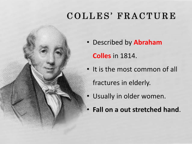 Distal End Radius Fractures - Colles, Smiths & Bartons | PPTX