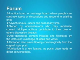 WIKI, BLOG, FORUM | PPTX