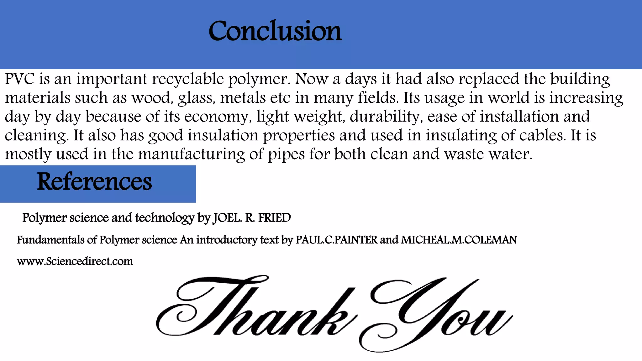 Poly Vinyl Chloride (PVC) | PPTX