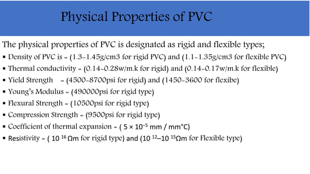 Poly Vinyl Chloride (PVC) | PPTX | Chemistry | Science