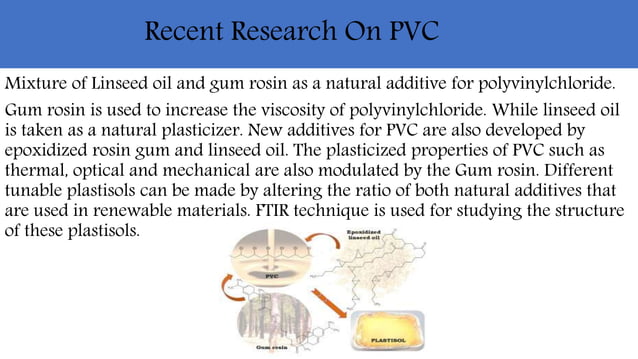 Poly Vinyl Chloride (PVC) | PPTX | Chemistry | Science