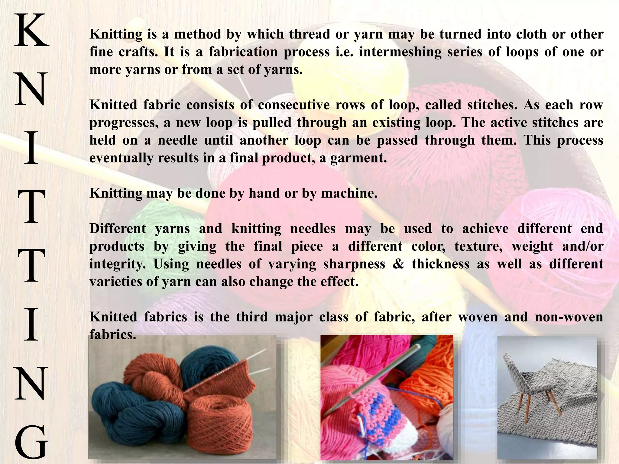 knitting | PPTX