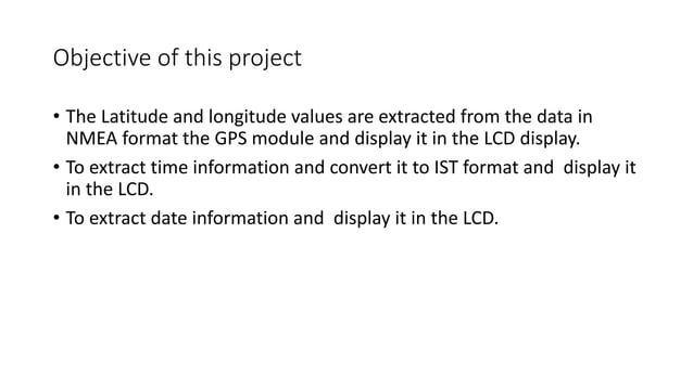Interfacing Gps With 8051 Ppt