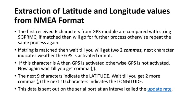Interfacing GPS with 8051 | PPT